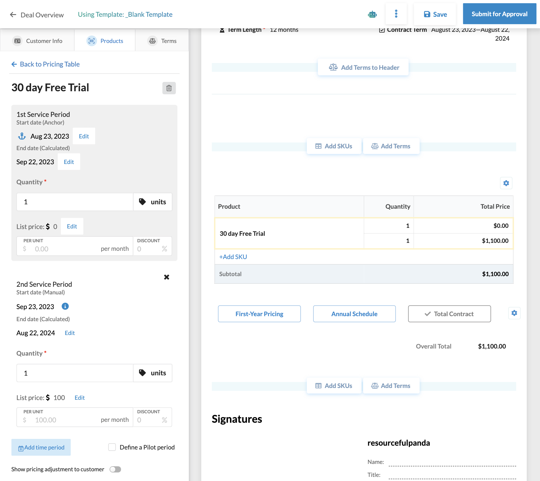 How to Create a Schedule SKU | RevOps Documentation